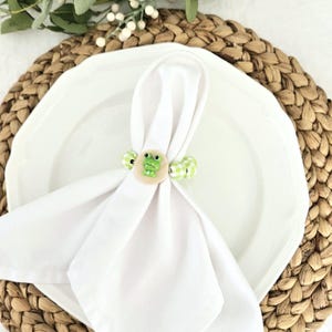 Frog Napkin Ring, Gender Reveal Party Decor, Baby Shower Napkin Ring ...