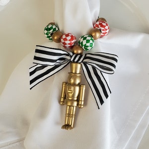 Nutcracker Napkin Rings, Christmas Napkin Holders, Nutcracker Home ...