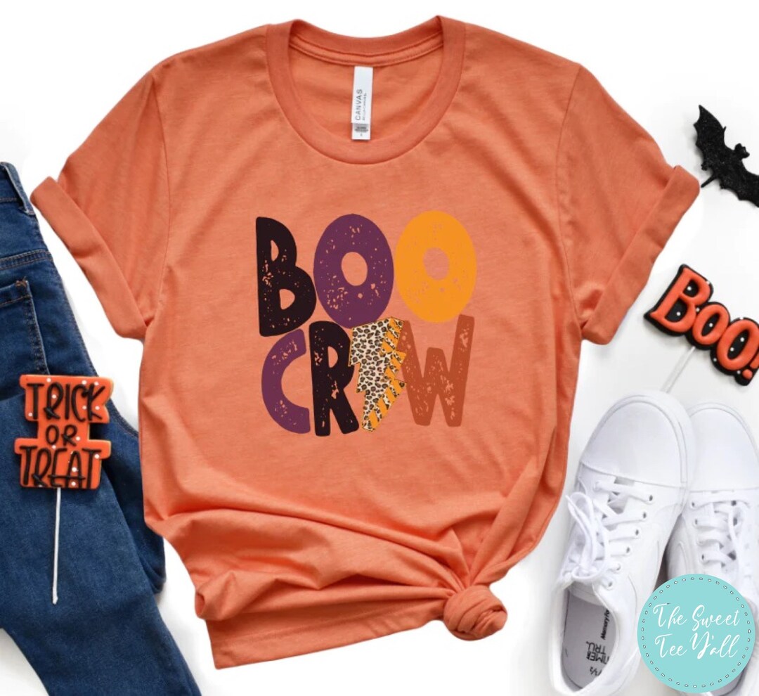 Boo Crew Halloween Graphic T-shirt Boo Shirt Halloween Shirt Boo Crew ...