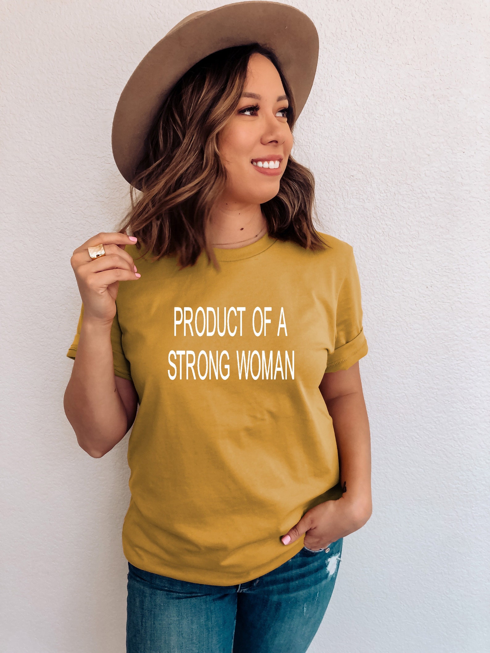Product of a Strong Woman Graphic Tee Strong Woman T-shirt | Etsy