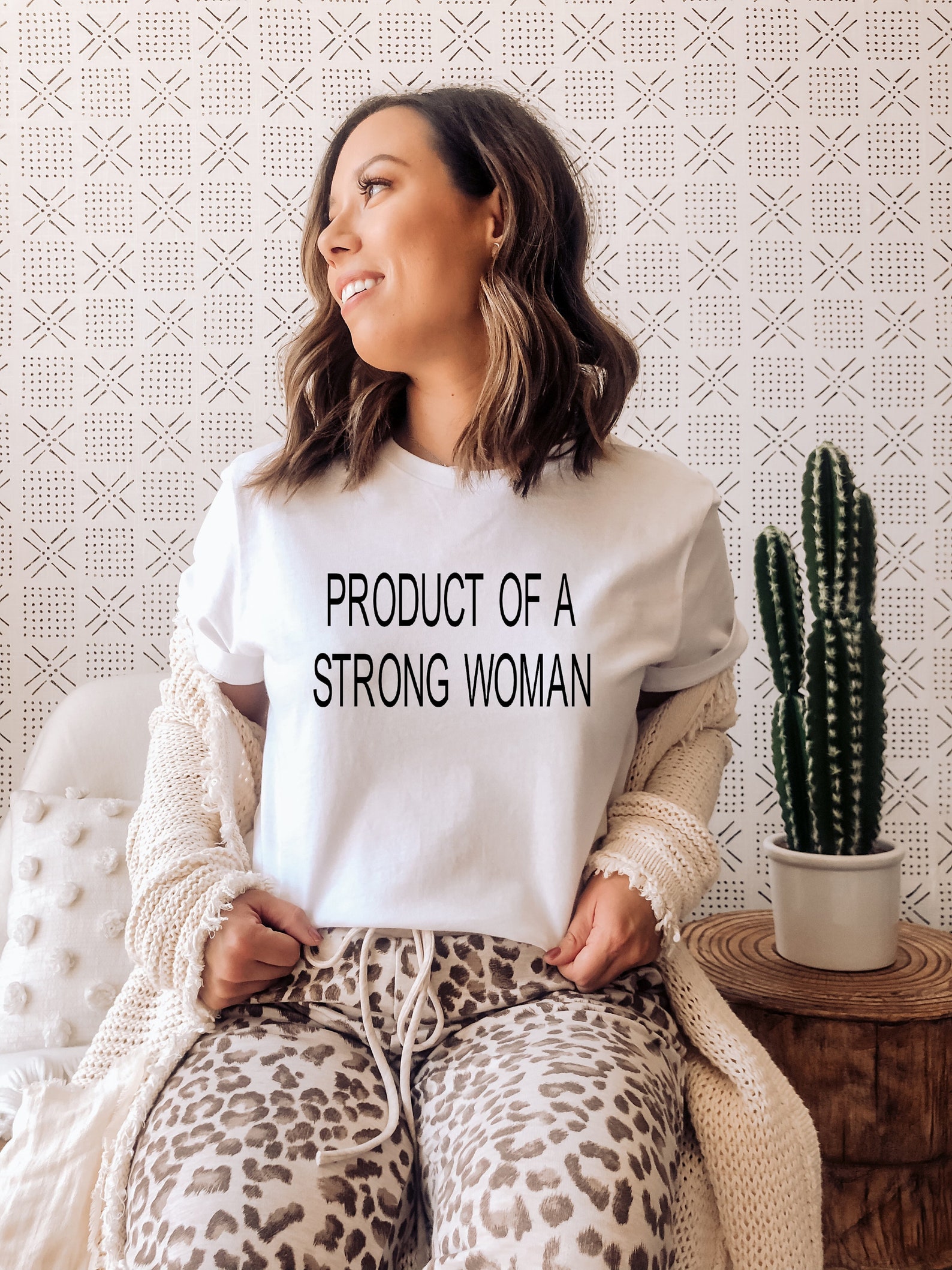 Product of a Strong Woman Graphic Tee Strong Woman T-shirt | Etsy