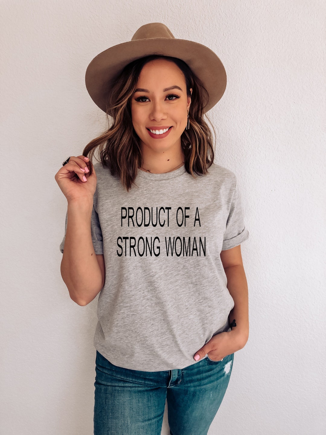 Product of a Strong Woman Graphic Tee Strong Woman T-shirt - Etsy