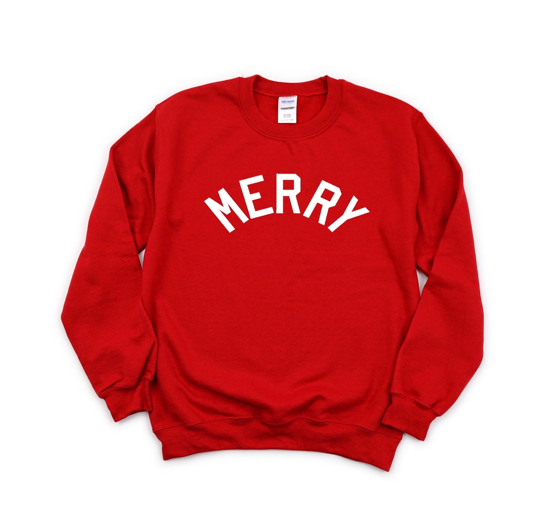Merry Sweatshirt - Holiday Sweatshirt - MERRY ARCHED - Sweatshirt for ...