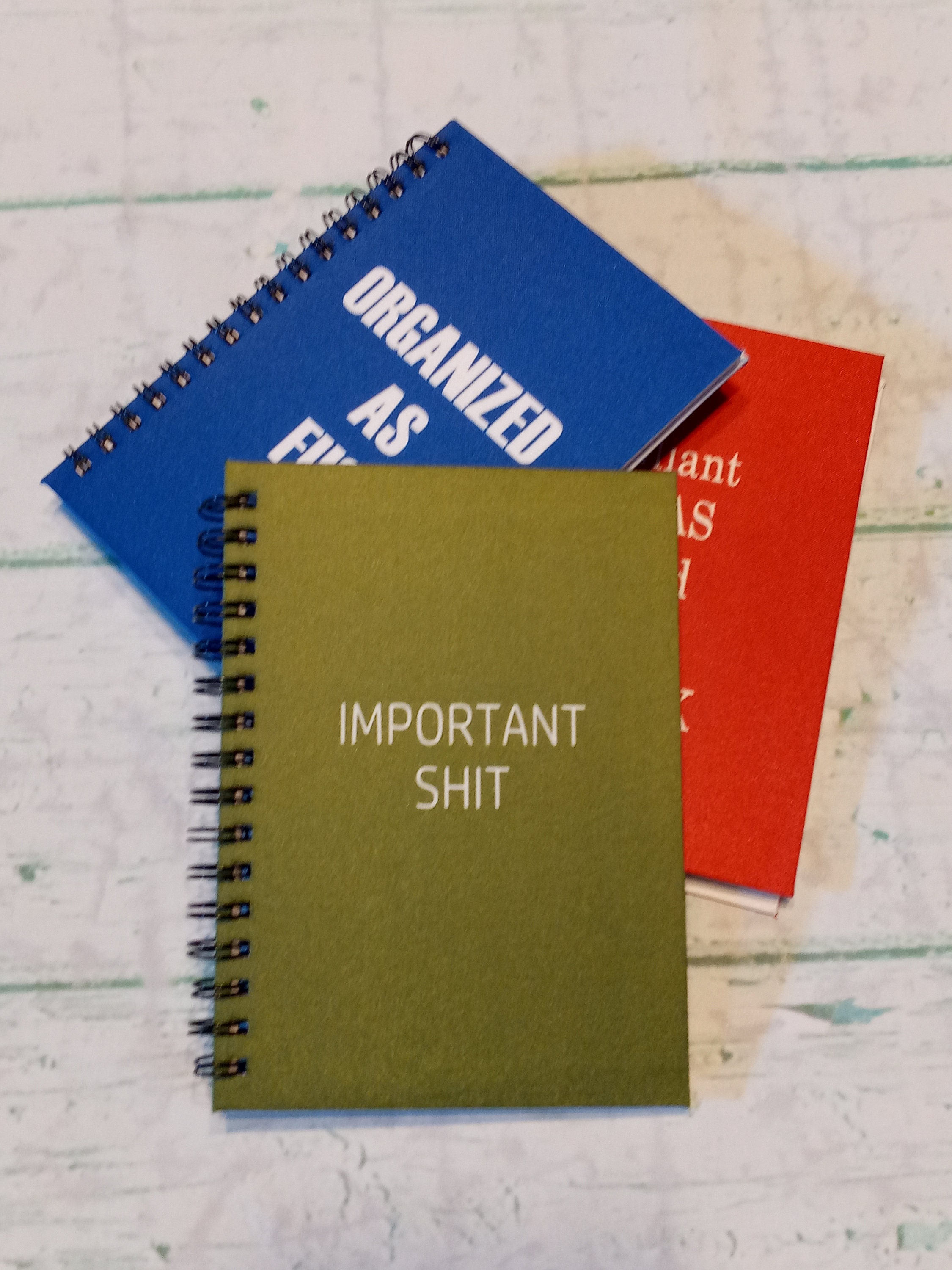 Important Shit Notebook Custom Notebook Funny Notebook - Etsy 日本