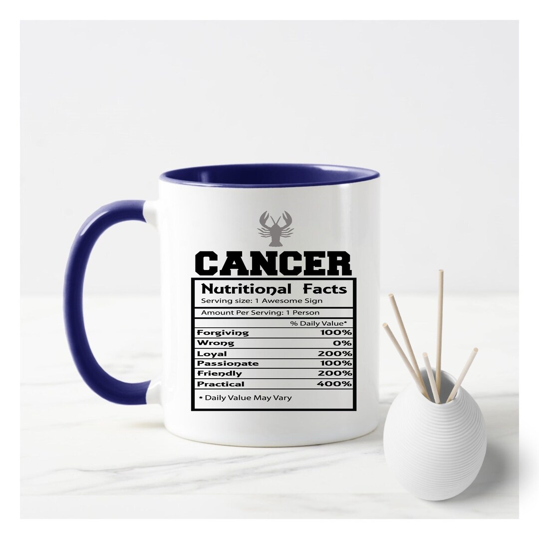 Cancer Mug Zodiac Sign Mug Cancer Facts Zodiac Mug - Etsy