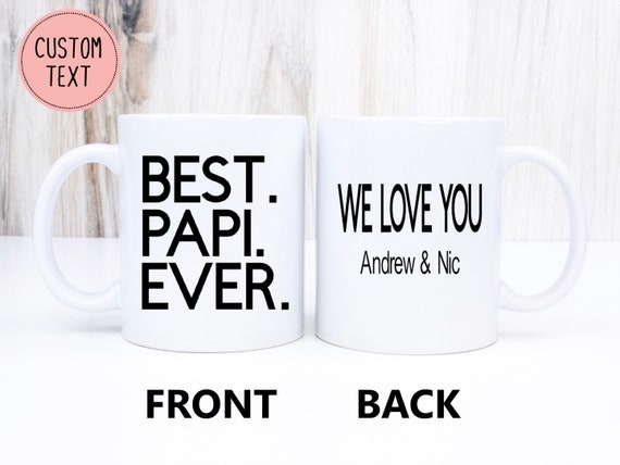 Best Papi Ever Coffee Mug Personalized Mug Father's | Etsy