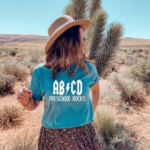 ABCD Preschool Rocks Shirt - ABCD Preschool Rocks Women's T-shirt ...