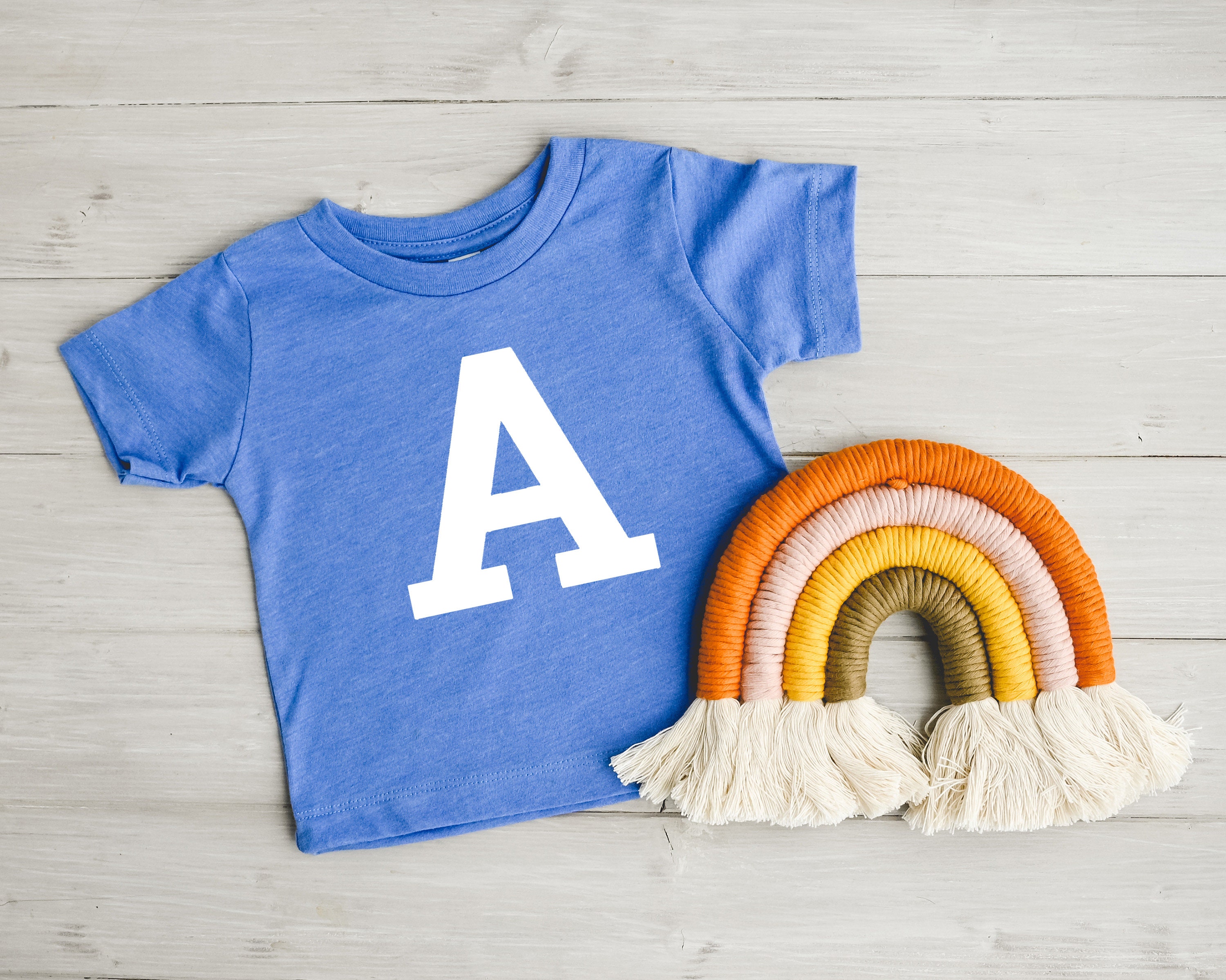 Personalized Initial T-shirt Custom Infant Shirt Initials - Etsy