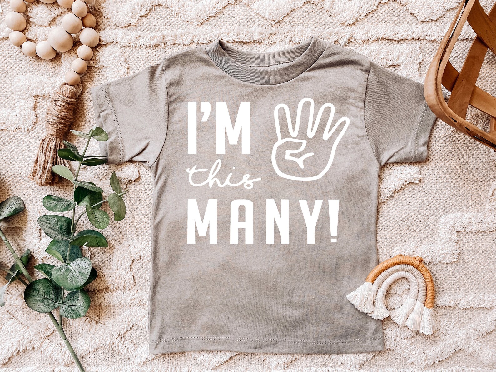 I'm This Many Birthday Shirt 4th Birthday Toddler Shirt - Etsy