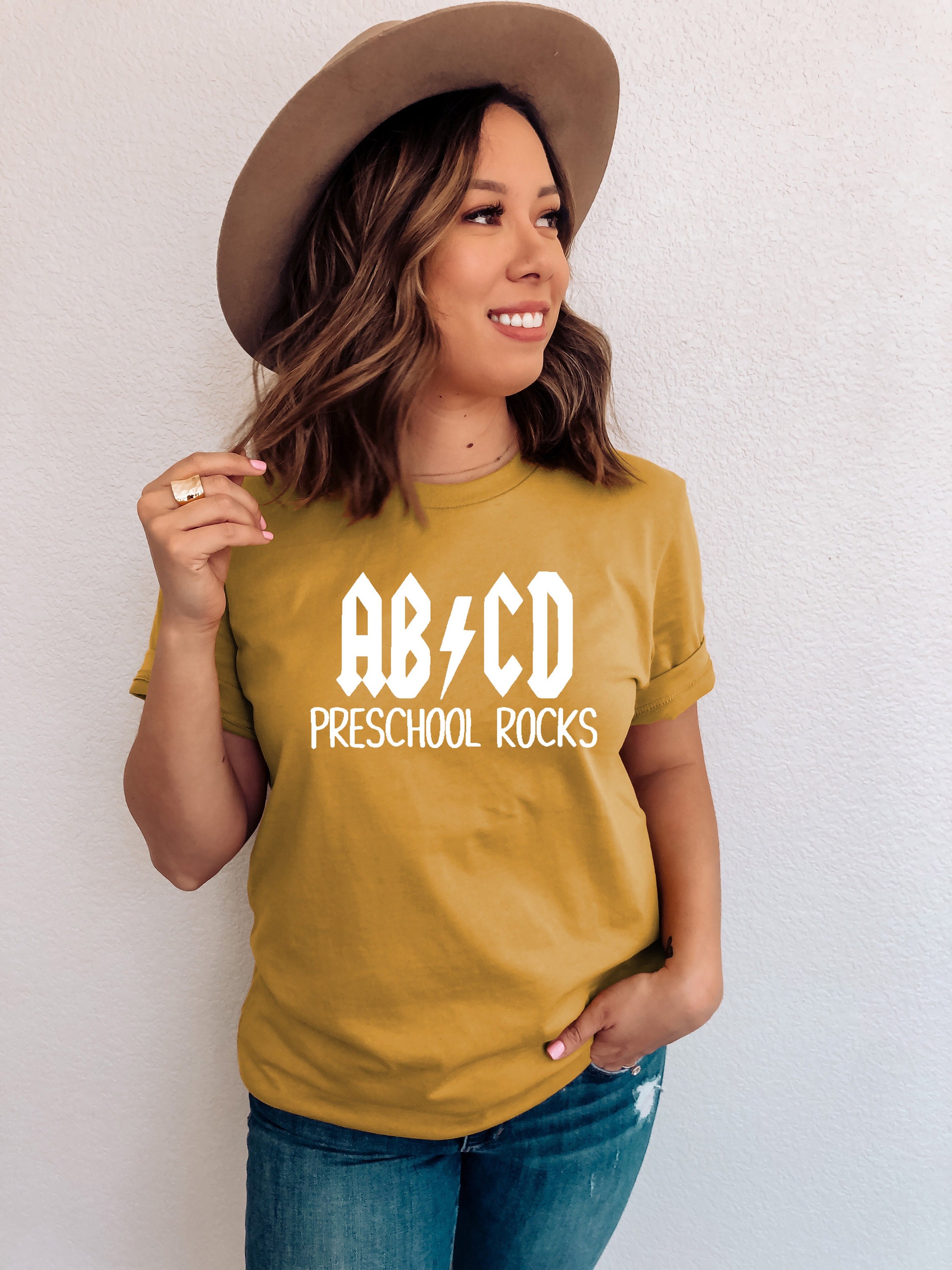 ABCD Preschool Rocks Shirt ABCD Preschool Rocks Women's | Etsy