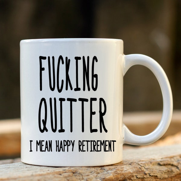 Quitter I Mean Happy Retirement - Etsy