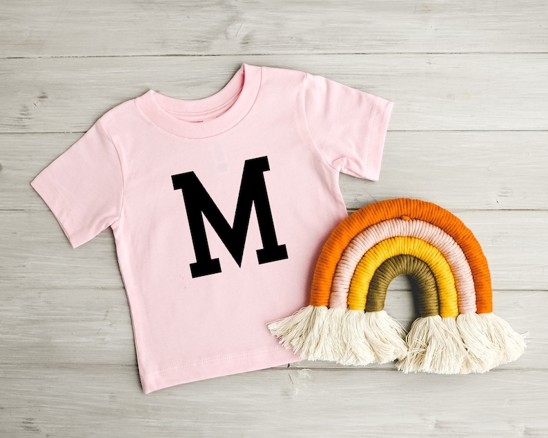 Personalized Initial T-shirt Custom Infant Shirt Initials - Etsy