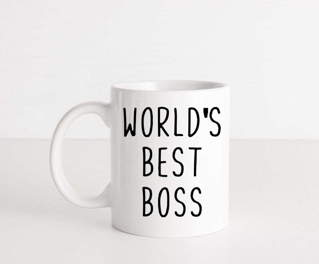 World's Best Boss Coffee Mug - Best Boss Ever - Workplace Mug - Office ...