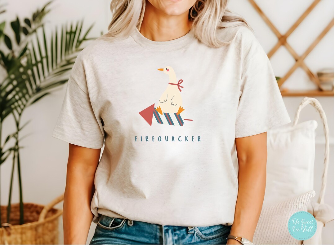 Funny Firequacker Shirt - Funny Fourth of July Shirt - Funny Goose ...