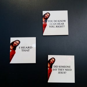 Jesus I Heard That Refrigerator Magnet - Funny Magnet - Jesus - Funny ...
