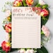 Abc's Wedding Game - Bridal Shower Game, Printable Bridal Shower Game ...