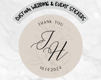 Assorted Wedding Custom Stickers Thank You Sticker Labels - Etsy