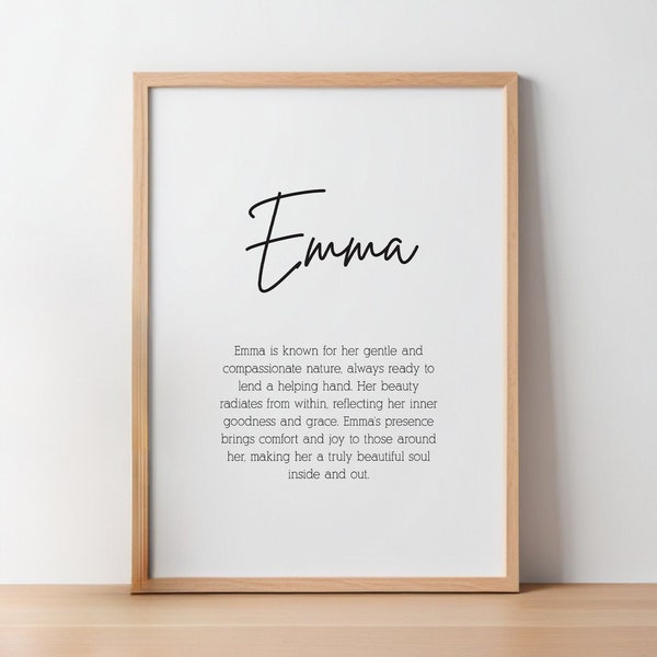 Name Meaning Art - Etsy