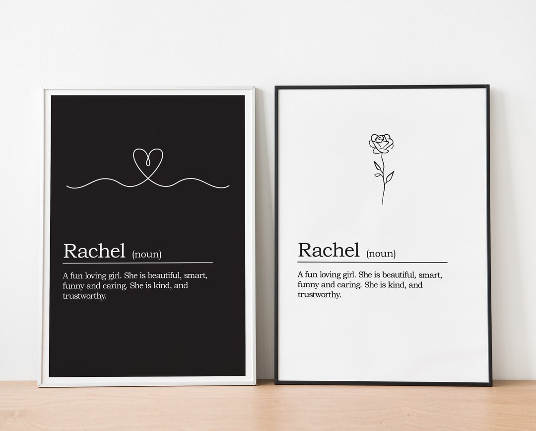 Personalized Name Definition Prints Name Meaning Print - Etsy