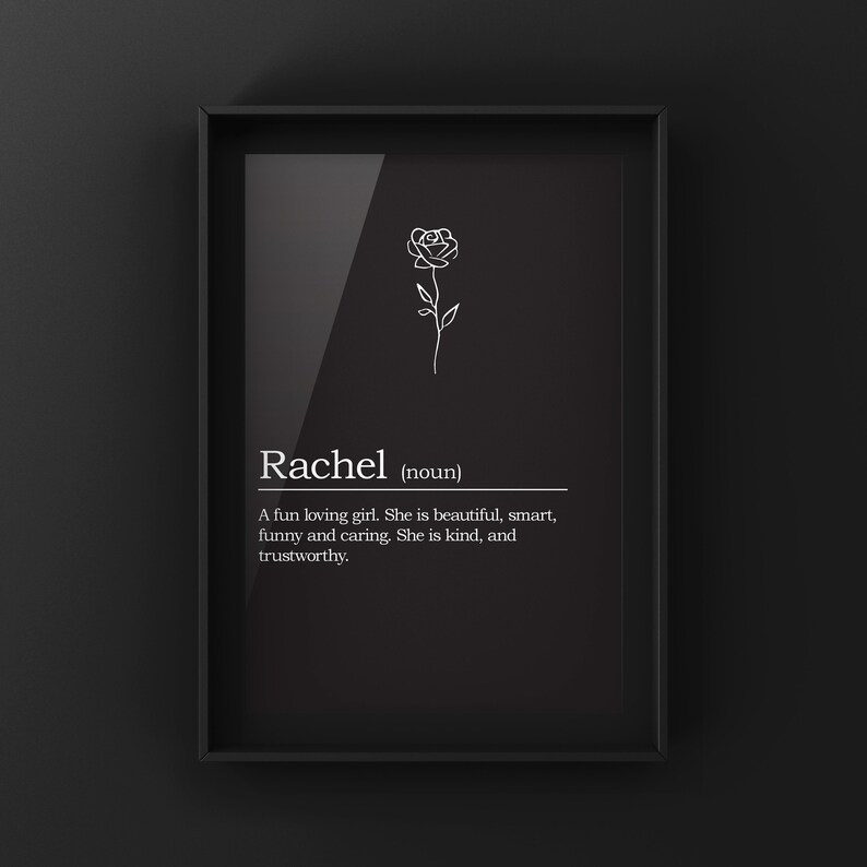 Personalized Name Definition Prints Name Meaning Print - Etsy