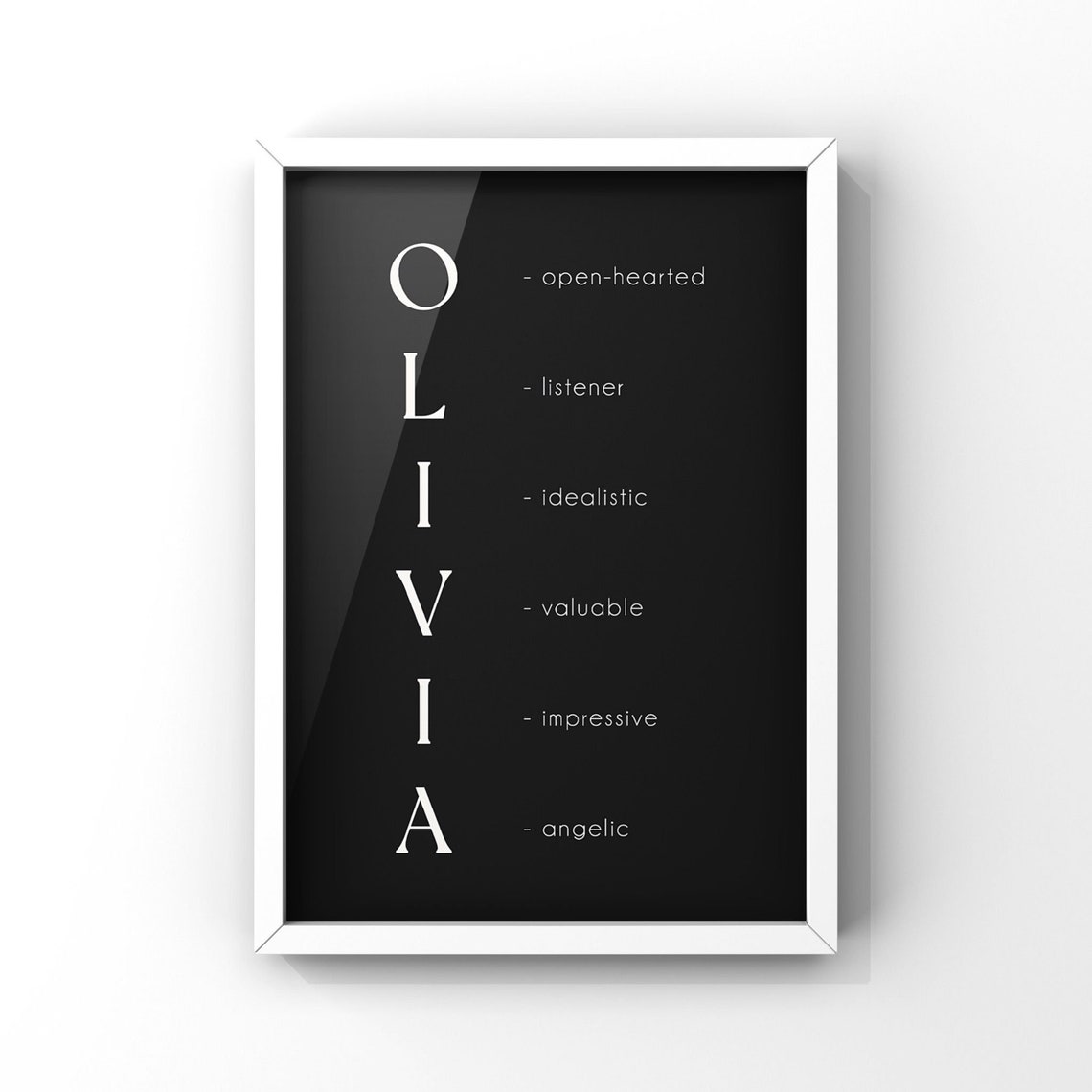 Personalized Name Definition Prints, Name Meaning Print, Personalized ...