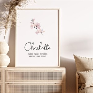 Personalized Name Definition Prints, Name Meaning Print, Personalized ...