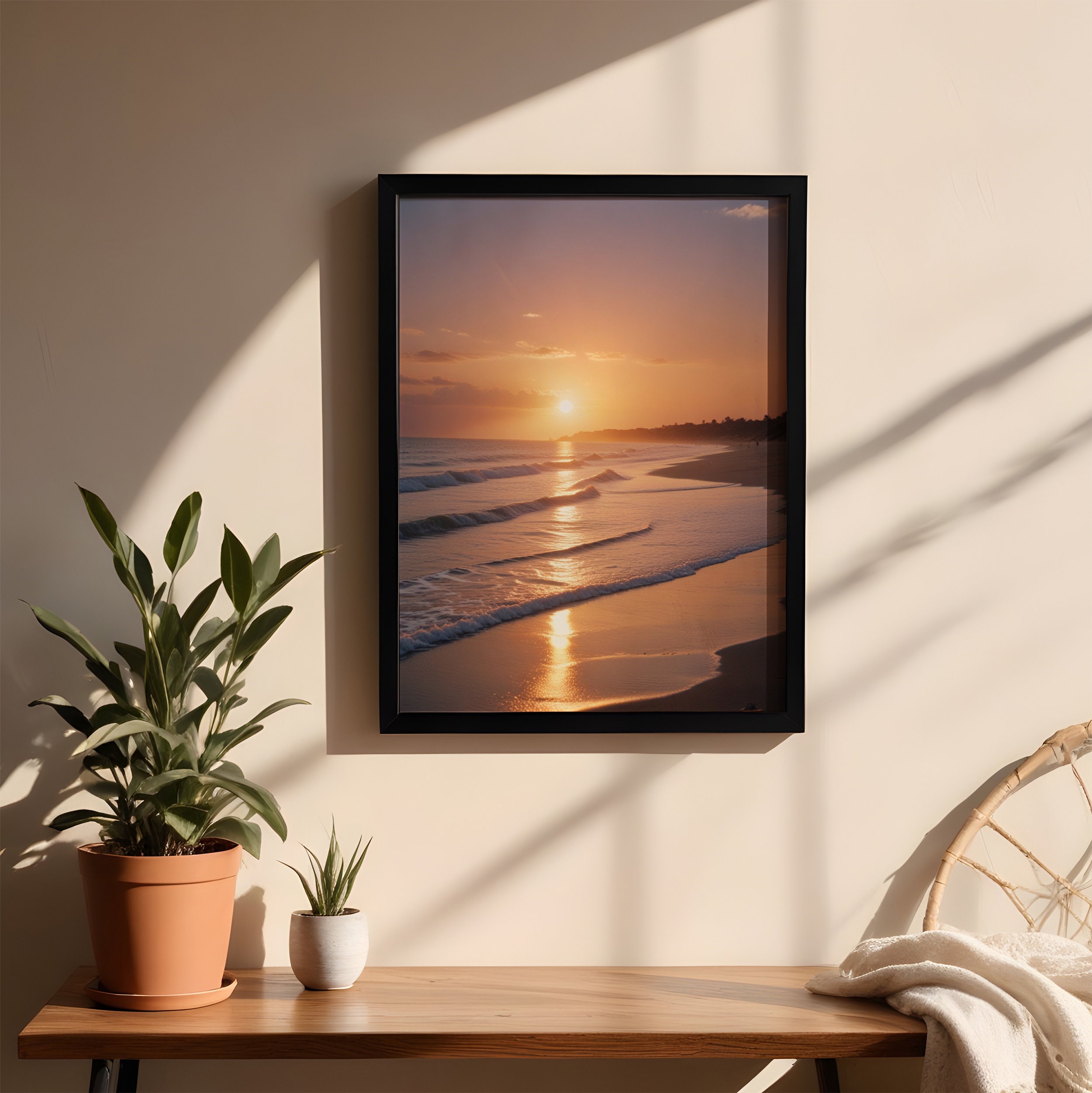 4X3 Black Frame Mockup PSD Template, Empty Vertical Frame Mockup ...