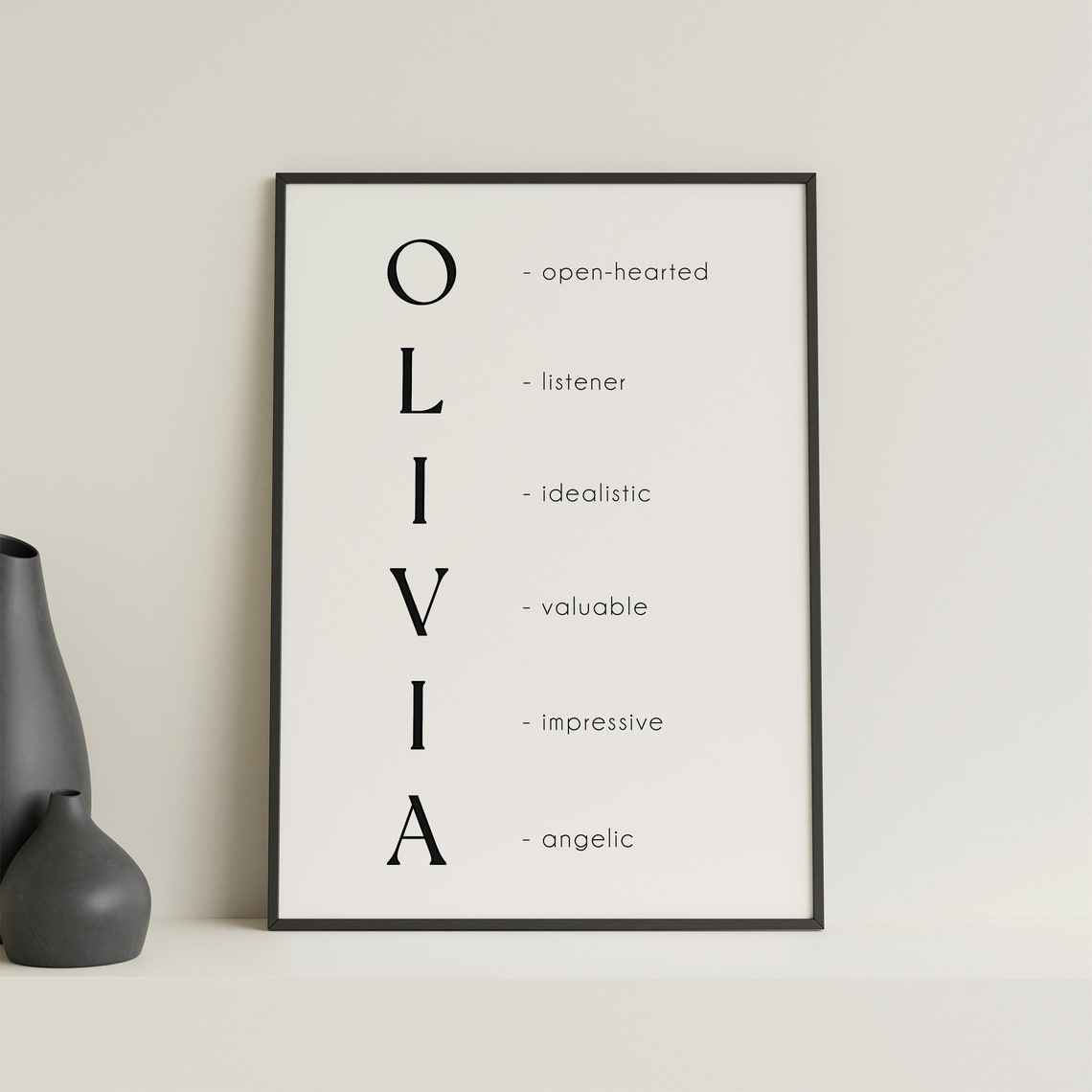 Personalized Name Definition Prints, Name Meaning Print, Personalized ...