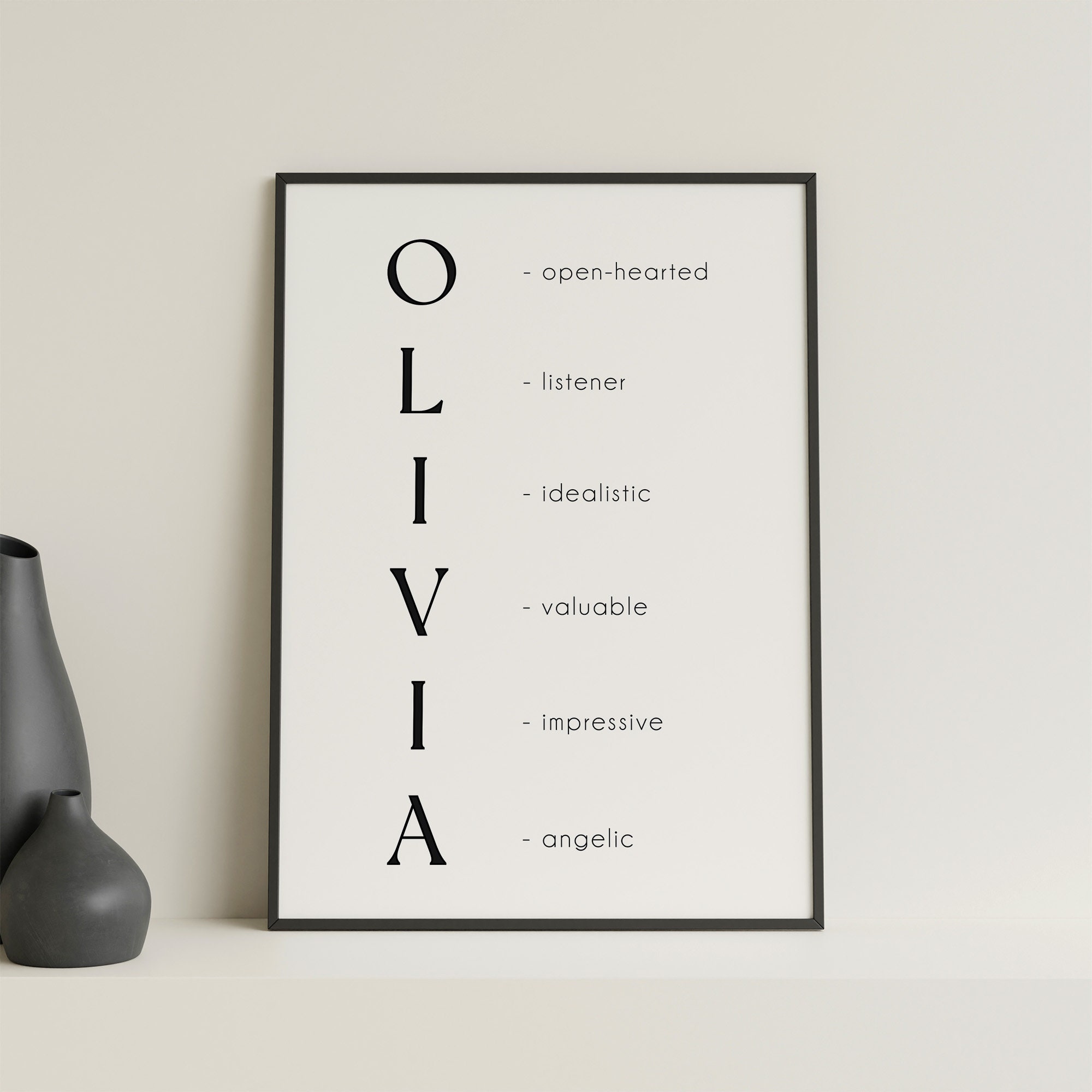 Personalized Name Definition Prints, Name Meaning Print, Personalized ...