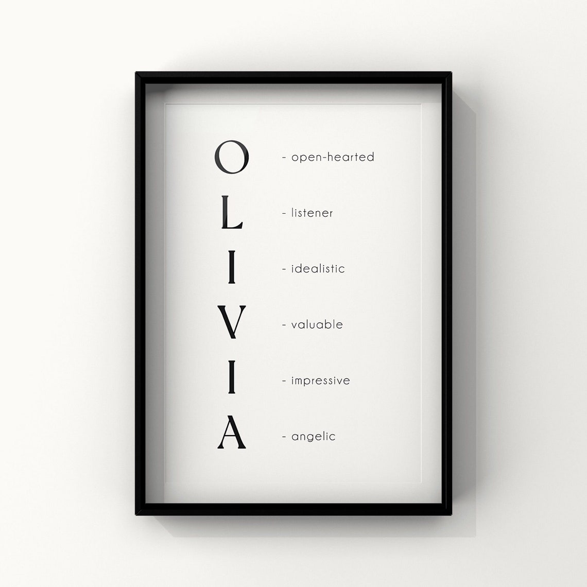 Personalized Name Definition Prints, Name Meaning Print, Personalized ...