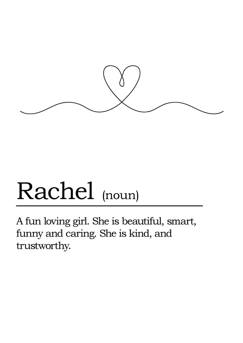 Personalized Name Definition Prints Name Meaning Print - Etsy