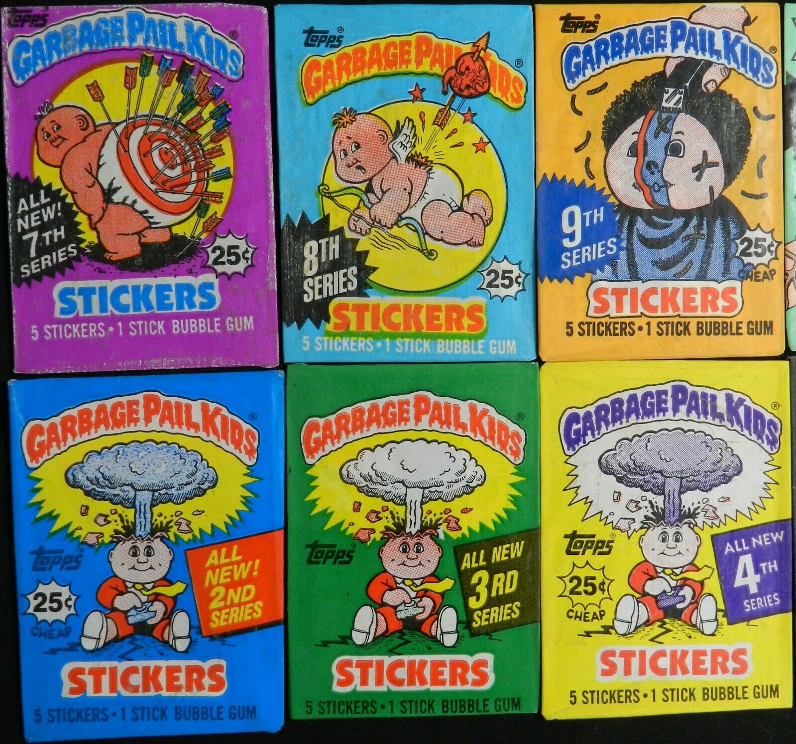 Garbage Pail Kids GPK Series 2nd to 11th 1980's Wax Wrappers no Cards ...