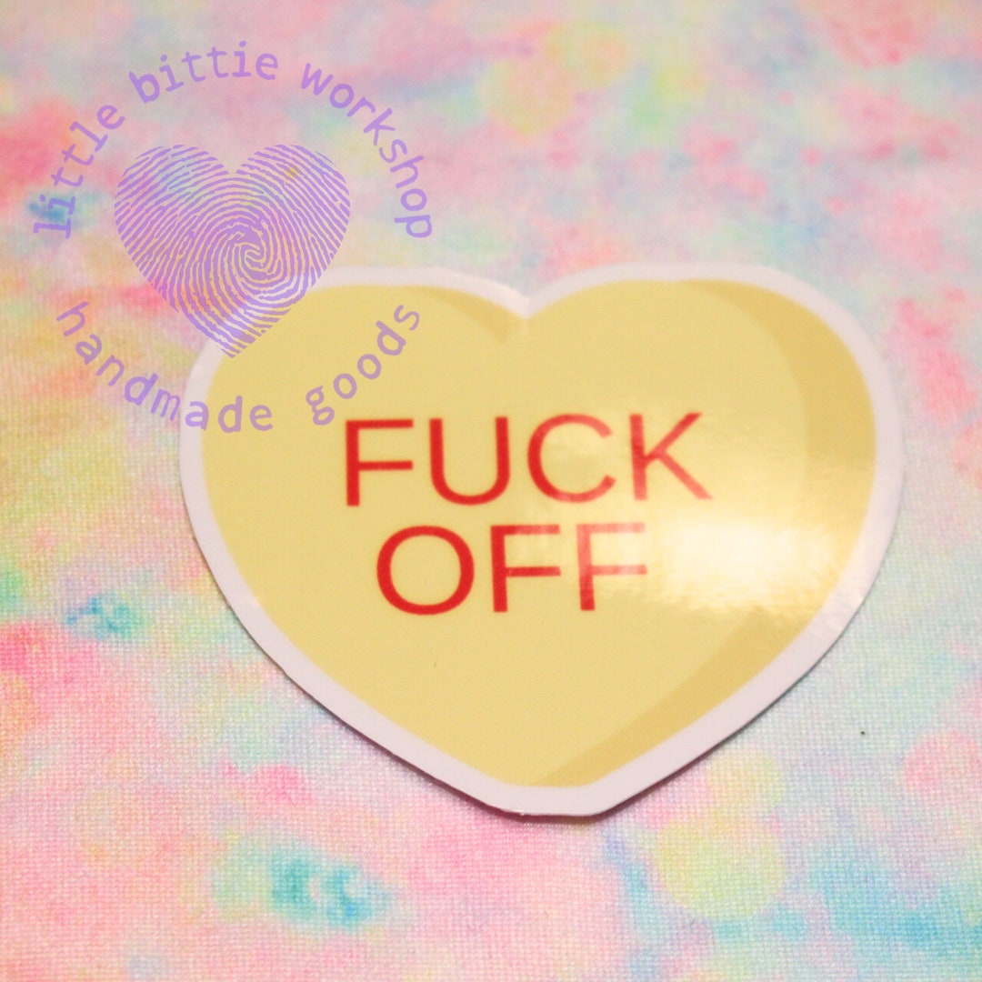 Spank Me Conversation Heart Die Cut Sticker - Etsy