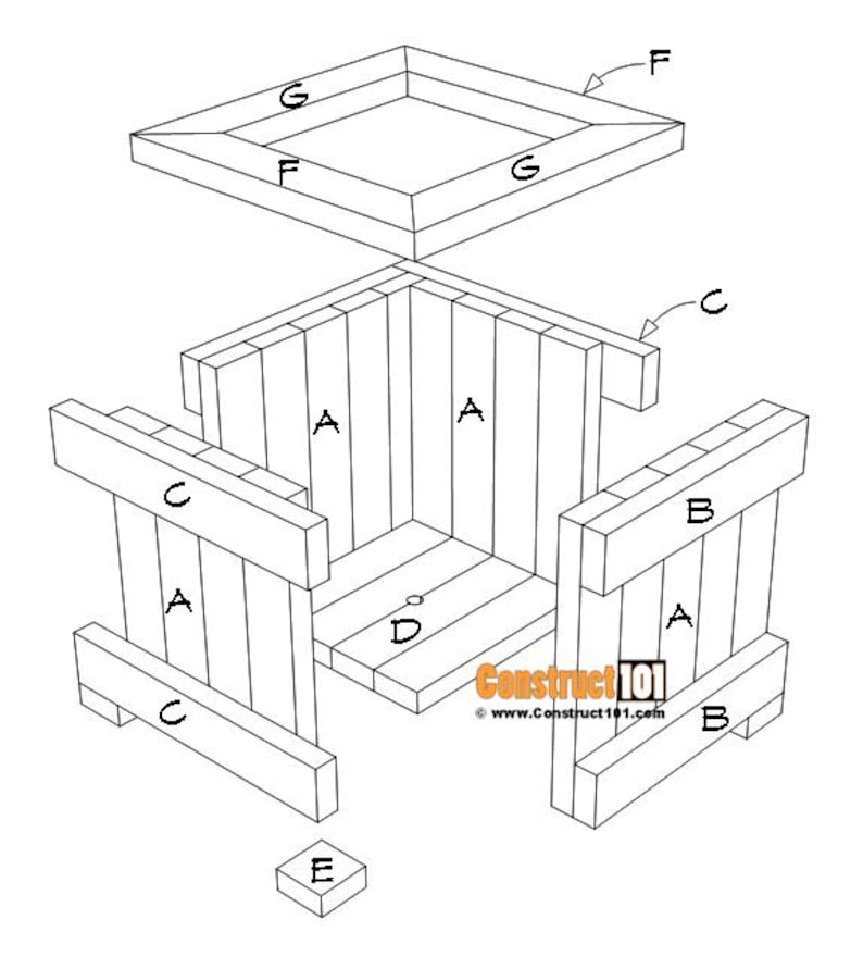 DIY 2x4 Planter Box | PDF Download | Building Plans | 2x4 Outdoor ...