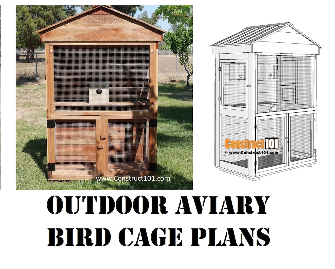 Outdoor Aviary Plans | Bird Cage | PDF - Etsy