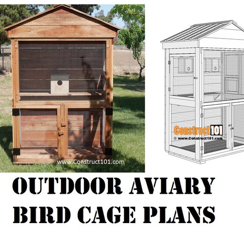 Outdoor Aviary Plans Bird Cage PDF - Etsy