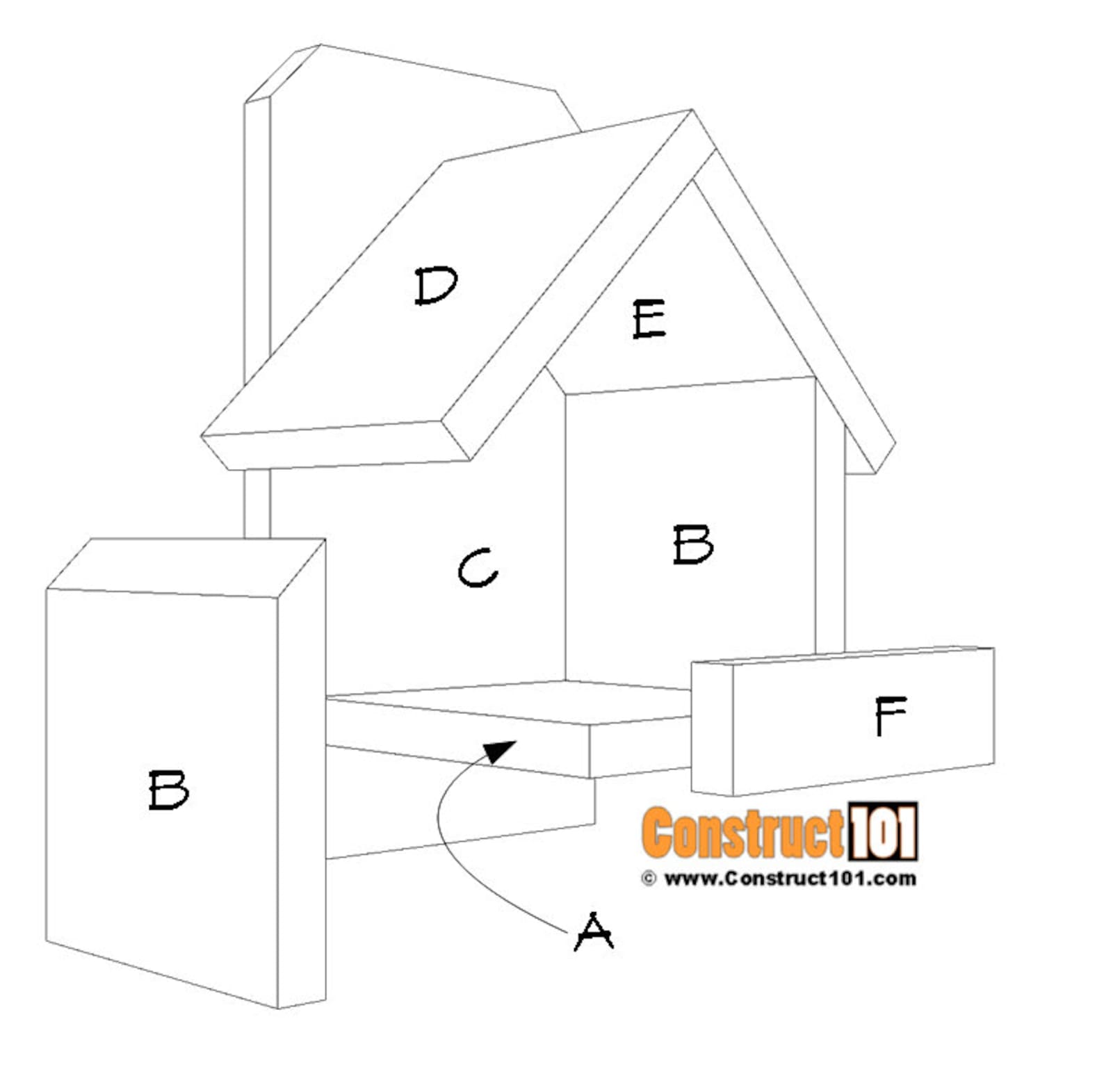 DIY Cardinal Nesting Shelter Bird House Plans - Etsy