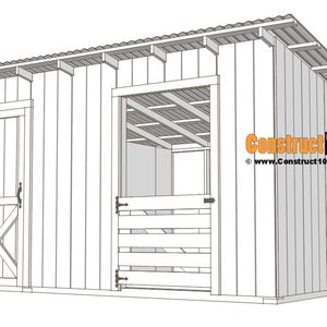 Goat Shelter Plans With Storage - Pig Shelter - Animal Shelter Plans ...