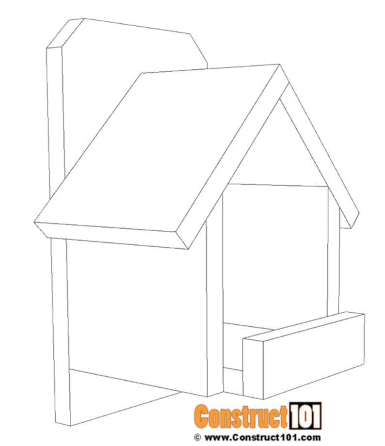 DIY Cardinal Nesting Shelter | Bird House Plans - Etsy