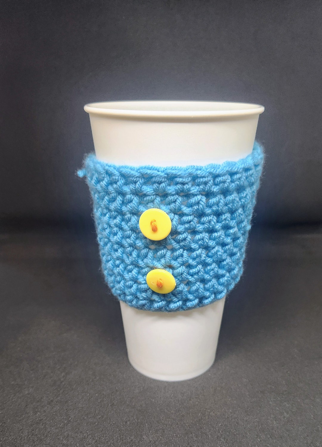 Crochet Coffee Sleeve Cup Koozie Drink Sweater Reusable Zarf Drink Cozy ...