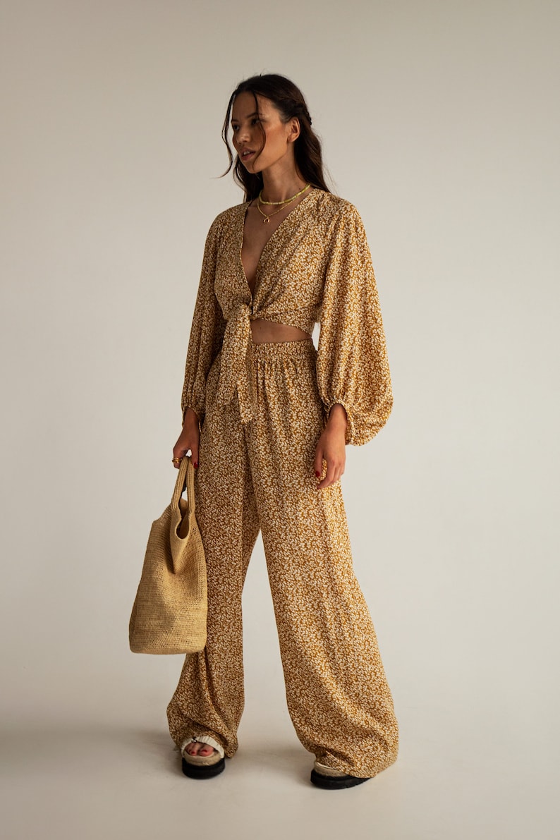 Mara Voluminous Summer Pants Sewing Pattern With Tutorial Size | Etsy