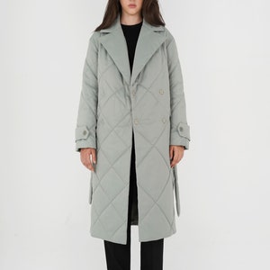 Villanelle Quilted Coat Sewing Pattern With Tutorial Size US 18 UK 22 ...