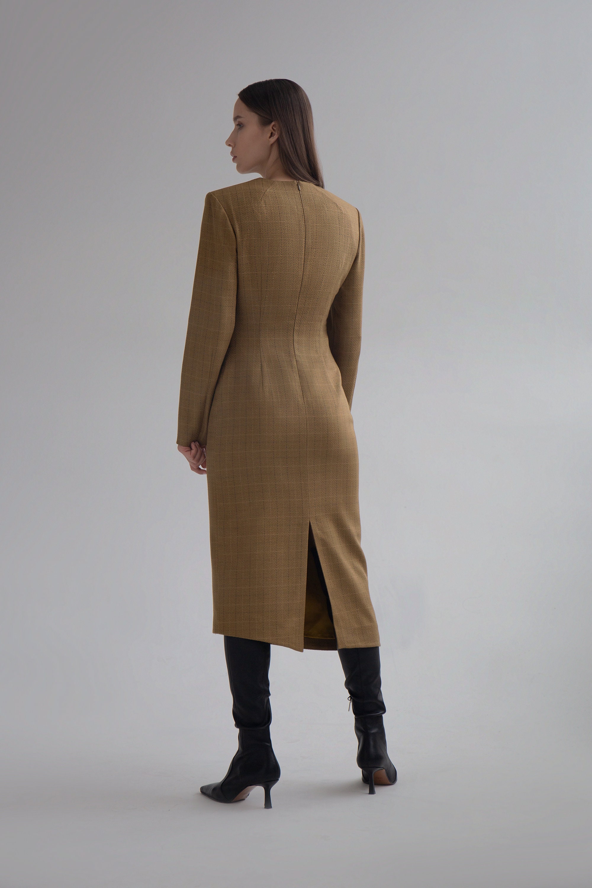 Emory long sleeve dress sewing pattern with tutorial size US | Etsy