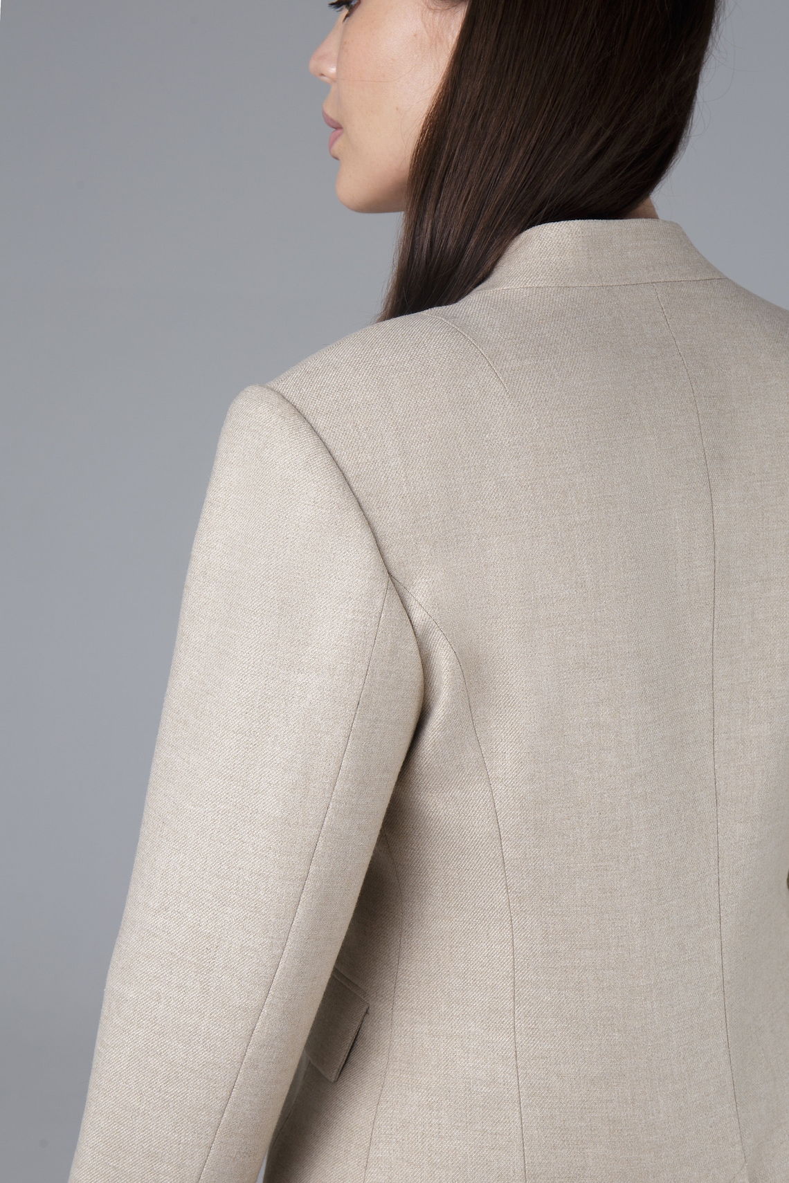 Marisa collarless jacket sewing pattern with tutorial size US | Etsy