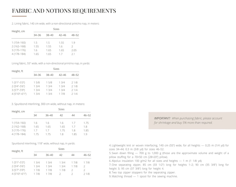 Gail Puffer Jacket Digital Pattern Pdf Sewing Pattern With - Etsy