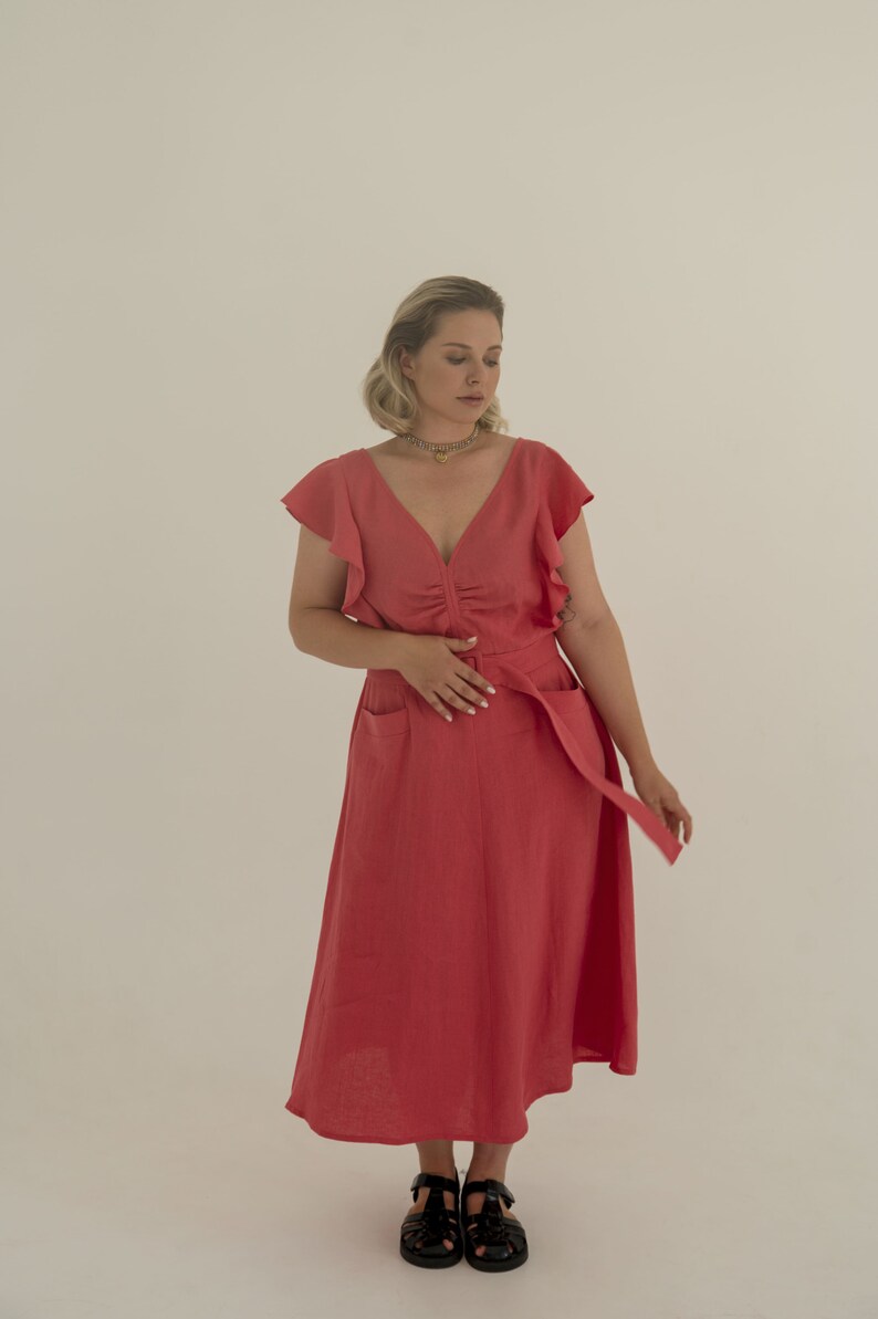 Felicia Dress Sewing Pattern With Tutorial Size US 10 UK 14 EU - Etsy