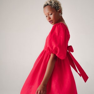 Uni Dress With Puffy Skirt Sewing Pattern With Tutorial Size US 4 UK 8 ...