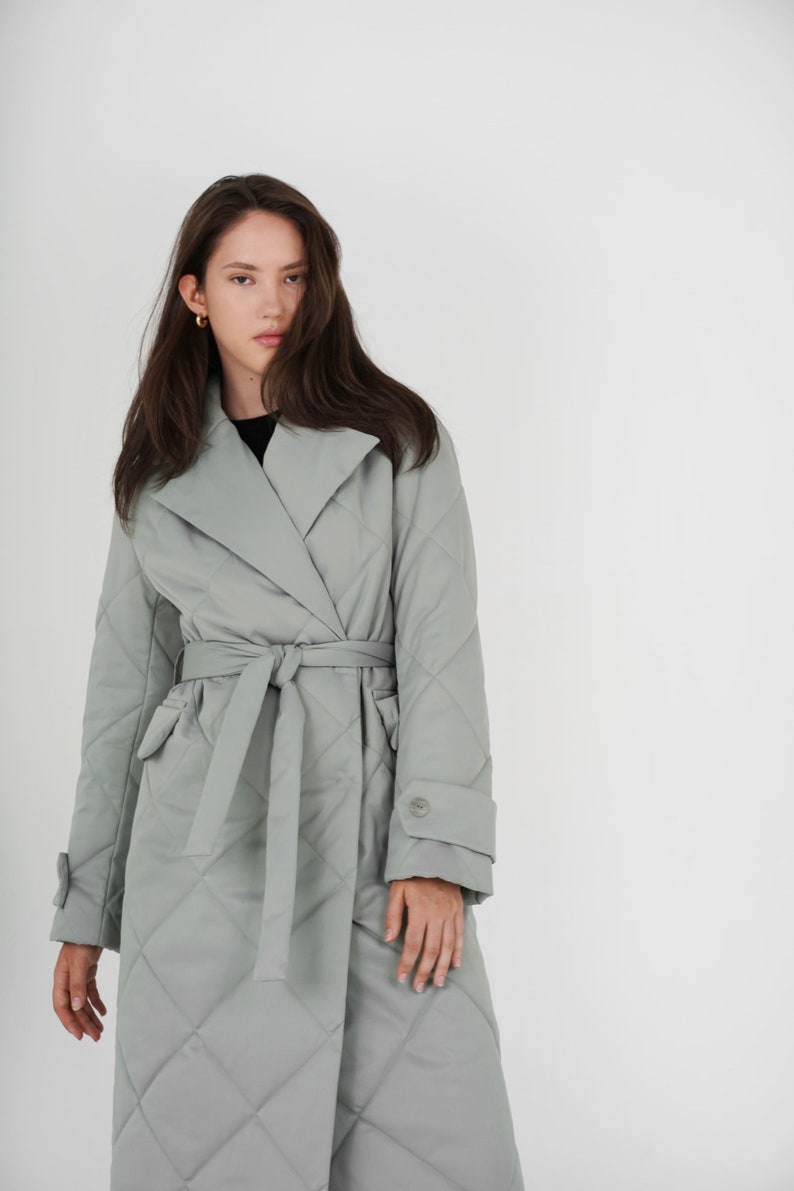 Villanelle Quilted Coat Sewing Pattern With Tutorial Size US - Etsy