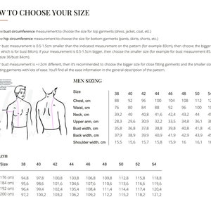 Bernard Coat Sewing Pattern With Tutorial Size US 38 UK 38 EU | Etsy