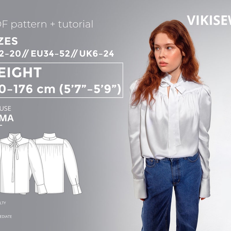 Victorian Shirt Pattern - Etsy